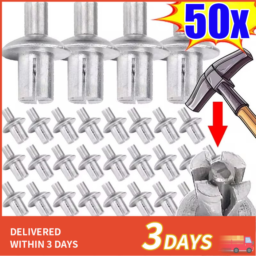 Aluminum Alloy Expansion Rivets / Dome Head Tapping Expansion Screws ...