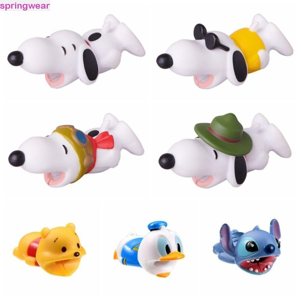 SPRINGWEAR USB Cable Protector, Snoopy Bite Cable Organizer Charging ...