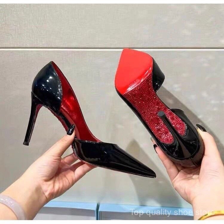 Color High Heels Women's New Stiletto Heel Elegant Sexy Bed Patent ...
