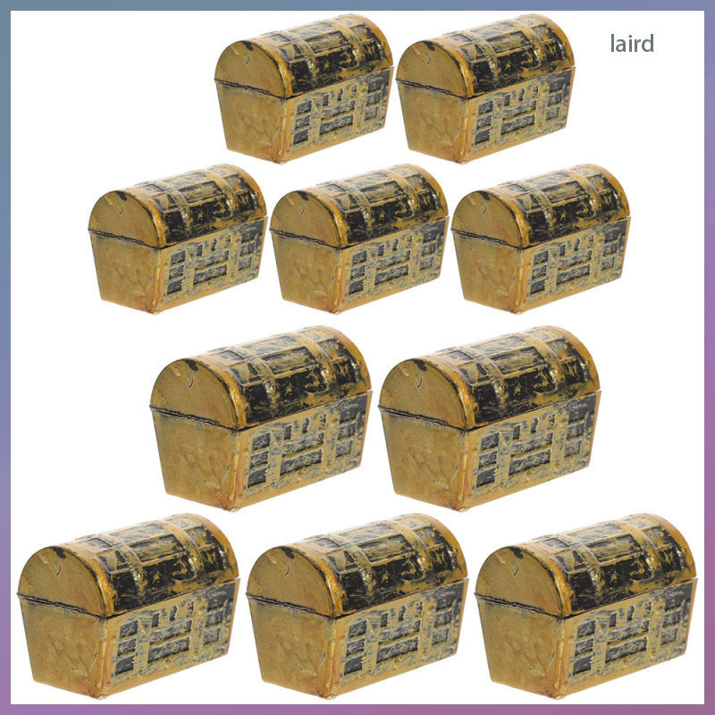 10 Pcs Party Favors Pirate Treasure Chest Mini Small Boxes Centerpiece ...