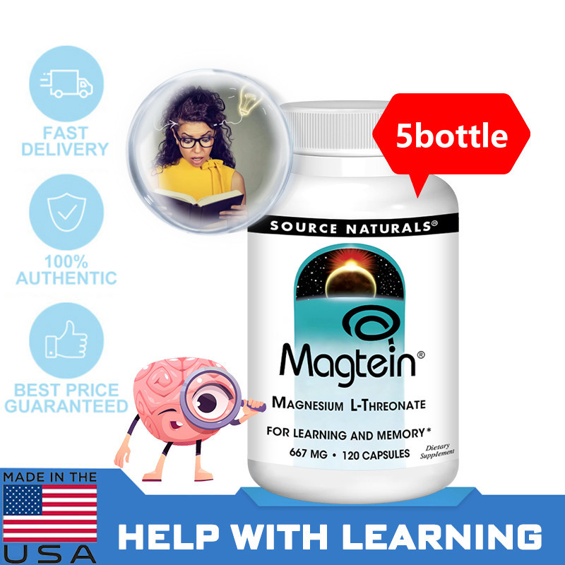 Magtein Magnesium L-Threonate, Supports Focus, Mood, Healthy Memory ...