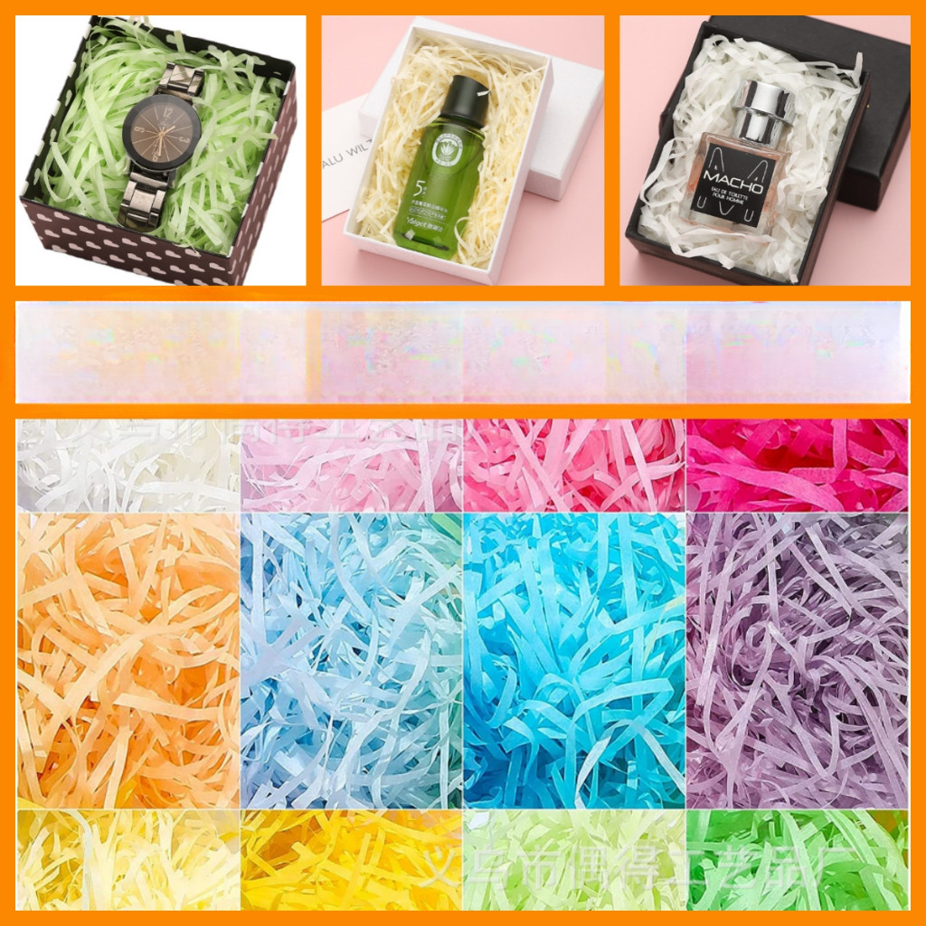 Shredded Paper | Colorful Paper Gift Packaging | Paper Fillers Crinkled ...