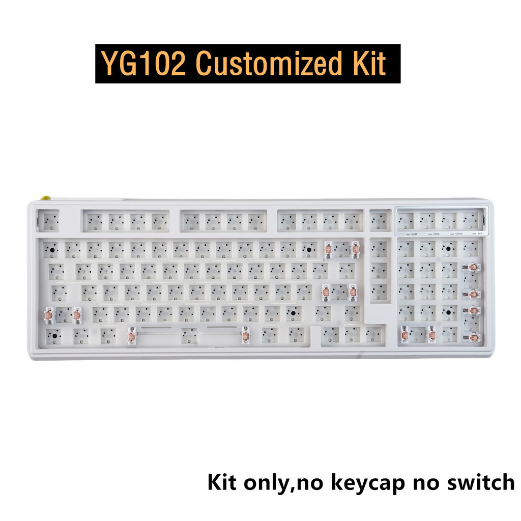 YG102 Mechanical Gaming Keyboard Kit, 102 Keys RGB Backlit Programmable ...
