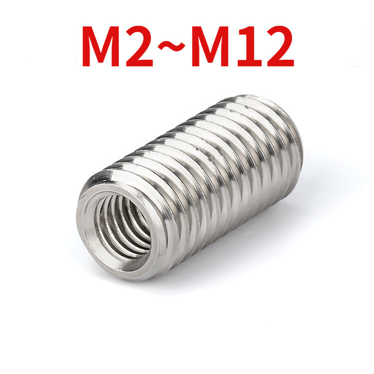 [HYH] Screw Sheath M2M3M4M5M6M10M12 Threaded Sleeve 304 Stainless Steel ...