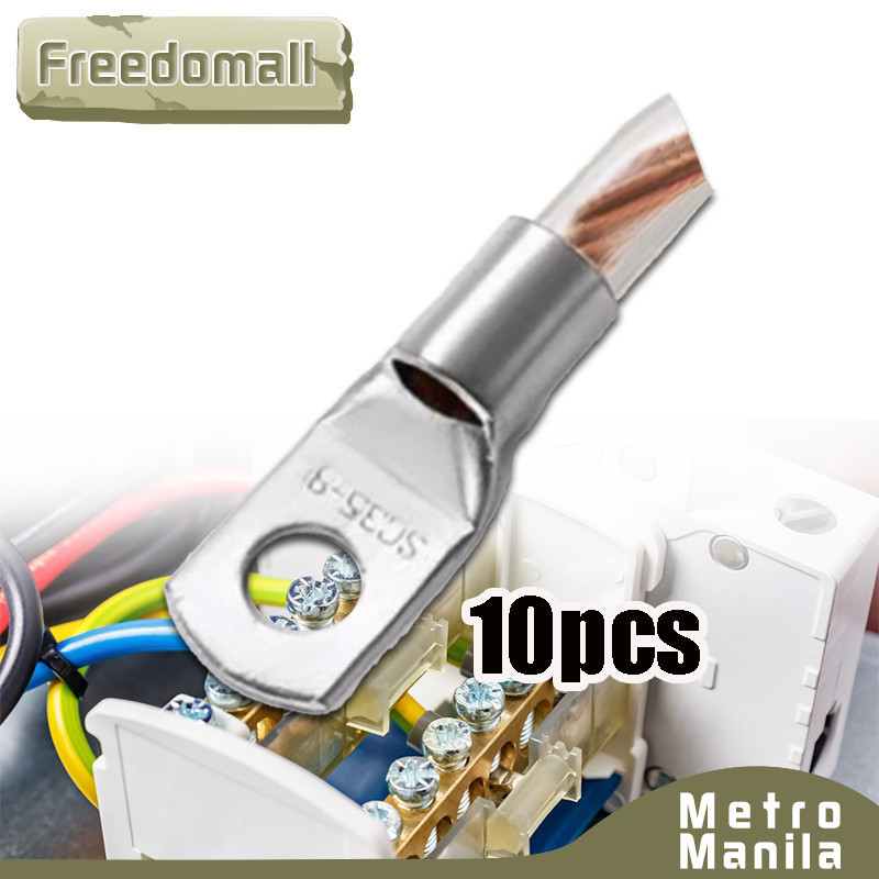 10pcs Sc35-8 Copper Lugs Ring Lugs Cable Connectors Sc Series Ring ...