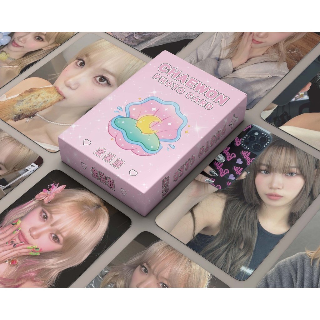 50-124pcs LE SSERAFIM Laser HOLOGRAPHIC LOMO Cards Perfect Night EASY ...
