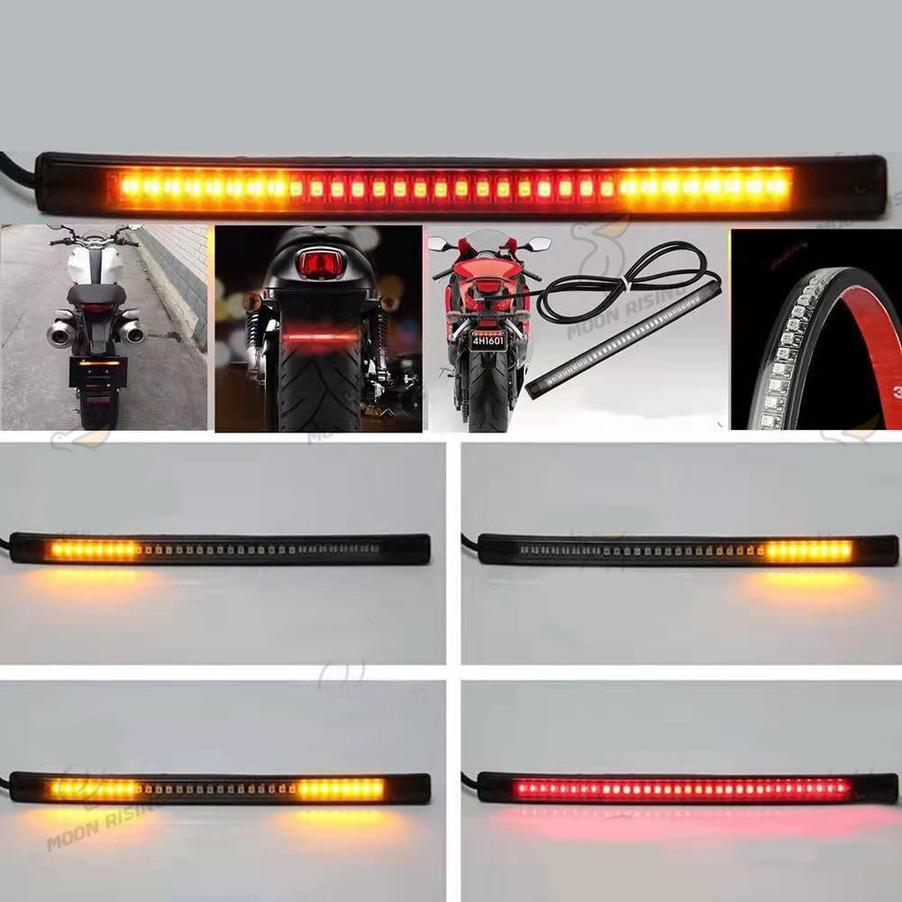 MOTORCYCLE LED SIGNAL LIGHT STOP LIGHT STRIP FLEXIBLE 5 WIRE | Shopee ...