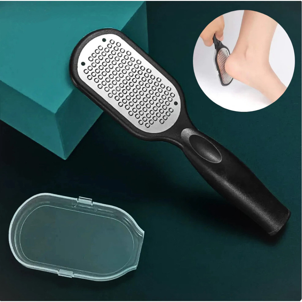 Foot File Stainless Steel Spa Pedicure Callus Remover Foot Care Rasp ...