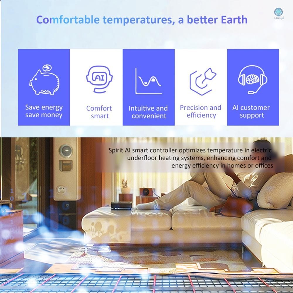 [fany] Suitable for Household Electric Ground Heating WiFi AC ...