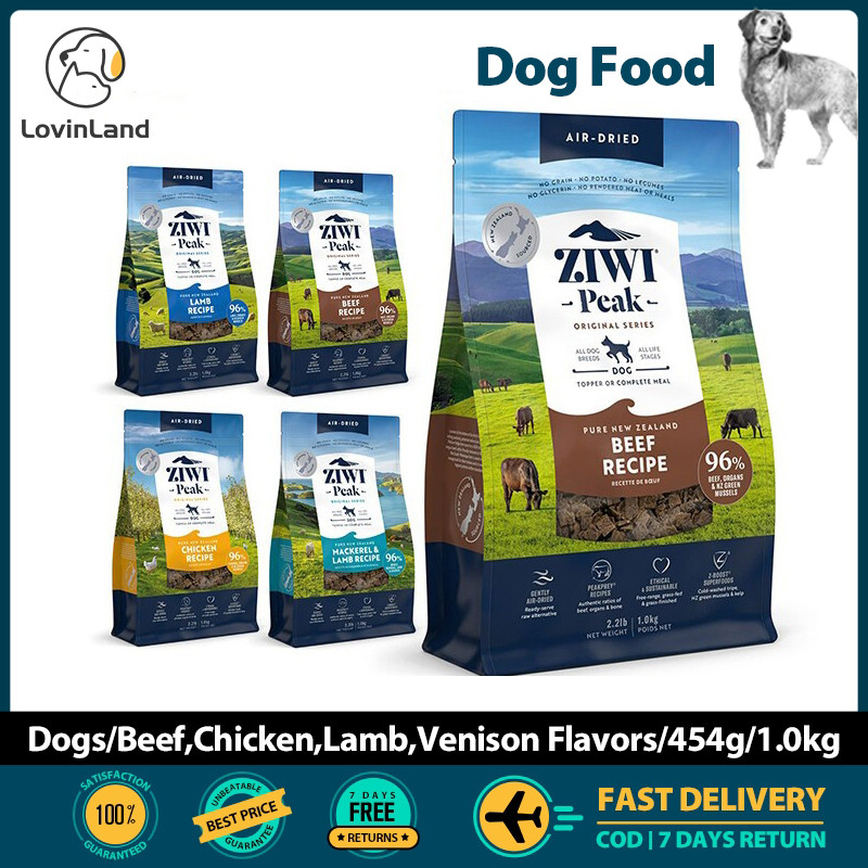 ZIWI Peak Air-Dried Dog Food All Natural High Protein Grain Free Dog Treat and Limited ...