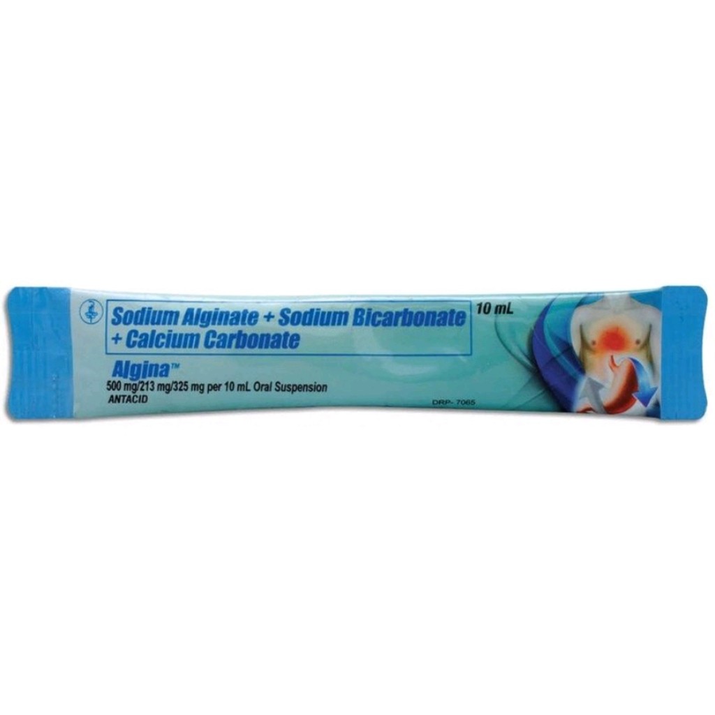 UNILAB ALGINA 500mg 213mg 325mg per 10ml Oral Suspension Antacid Reflux ...