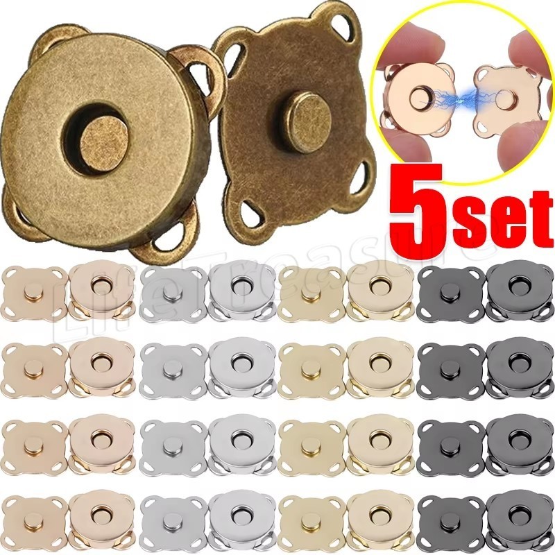 20/5 Sets Magnet Snaps Button - Closure Fastener Snap Buttons - Mini ...