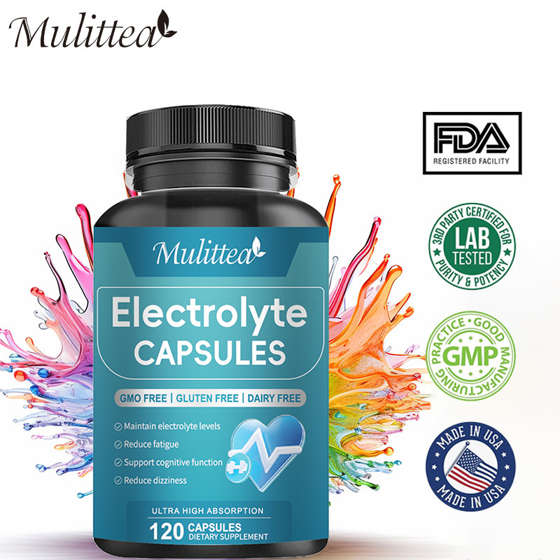 Mulittea Electrolyte Capsules Endurance Enhancement Muscle Recovery ...