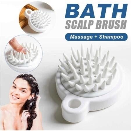 Silicone Scalp Massager Shampoo Brush Head Shower Clean Scrub Comb ...
