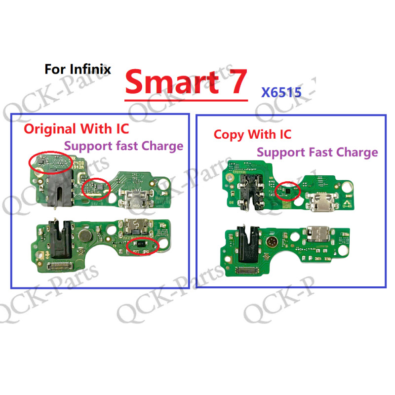 For Infinix Smart 7 X6515 Original Charger Charging Port Board Dock ...
