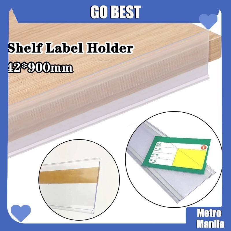 Self-adhesive Data Strip Label Holder PVC Shelf Edge Price Display ...