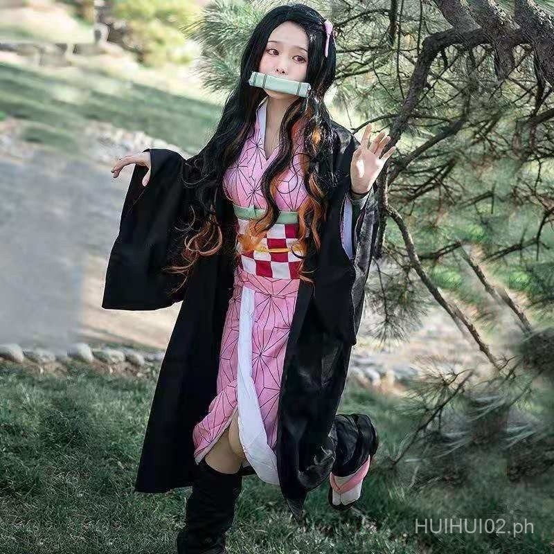 Demon Slayer Nezuko Cosplay Custume Anime Nezuko Kimetsu No Yaiba ...