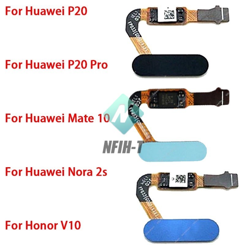 Home Button Fingerprint Sensor For Huawei P20 P20 Pro Mate 10 Nova 2S Return Key Touch Scanner ...