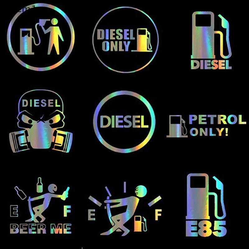 Cfph Funny Car Sticker Vinyl DIESEL ONLY Fuel Decals 3D Stickers ...