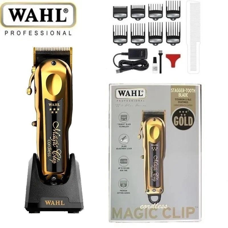 Professional 5 Star Gold Cordless Magic Clip Hair Clipper for ...