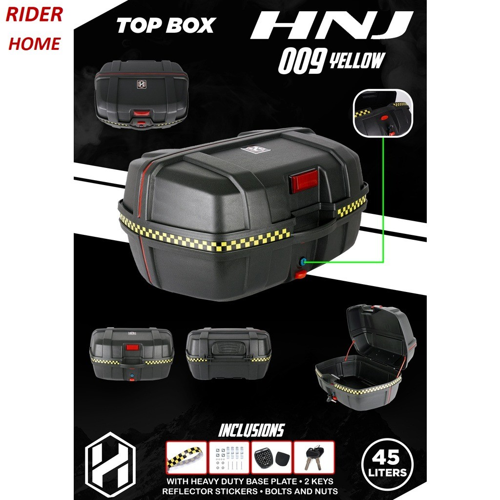 Hnj 32L 36L 45L Motorcycle TOP BOX Compartment Box Rear seat box glove ...