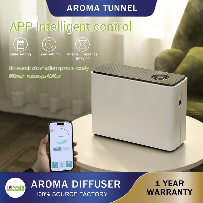 AROMA TUNNEL1000ML14600Sqft Waterless Essential Oil Diffuser Smart WIFI ...