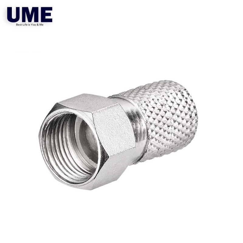 RG6 Metric Coaxial Connector RCA F-Connector Twist On Coax Cable ...