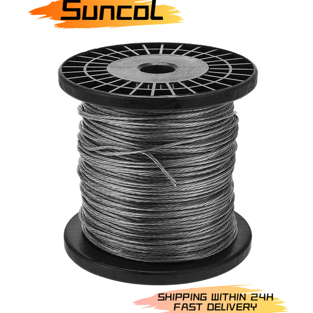 100M/Roll High Voltage Pulse Electric Fence Poly Wire Aluminum Alloy ...