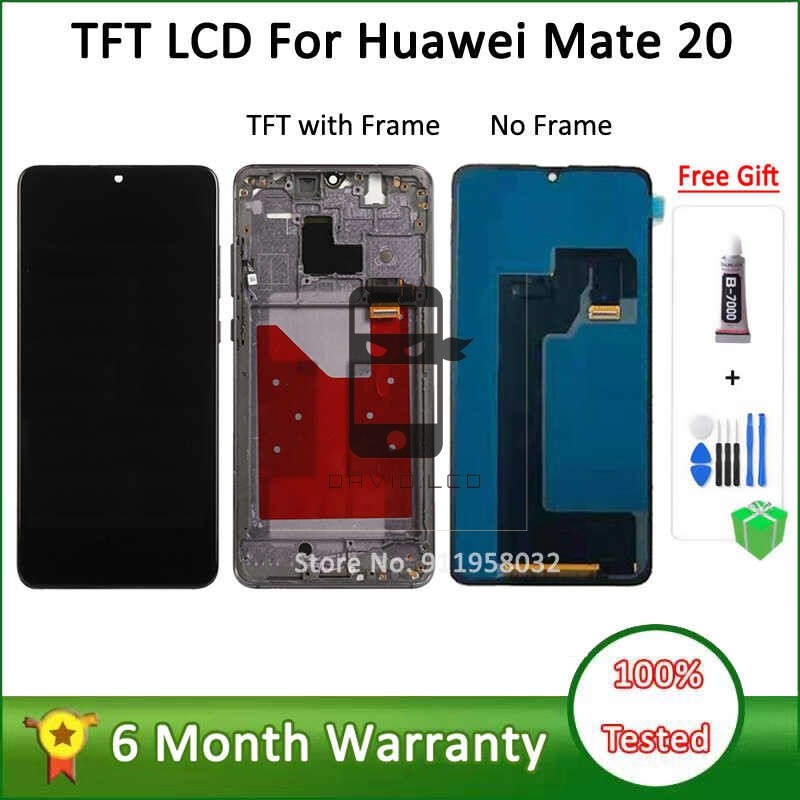 New High Quality TFT LCD With Frame For Huawei Mate 20 LCD Replacement ...