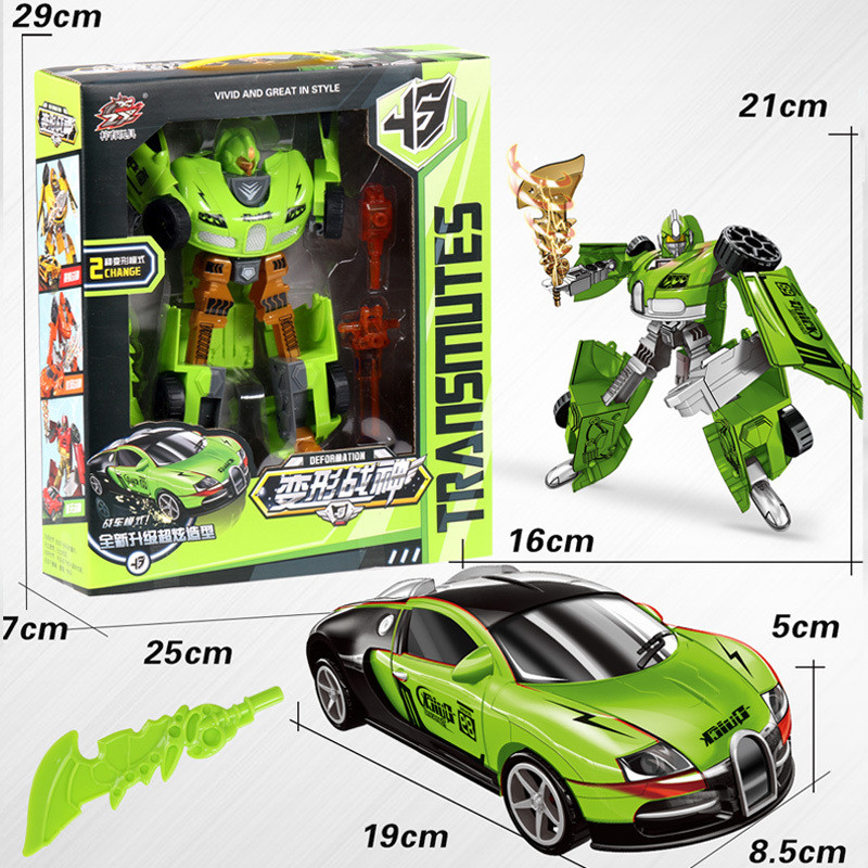 Children Transformers Warrior Car Inertial Car Model Toy Boy ...