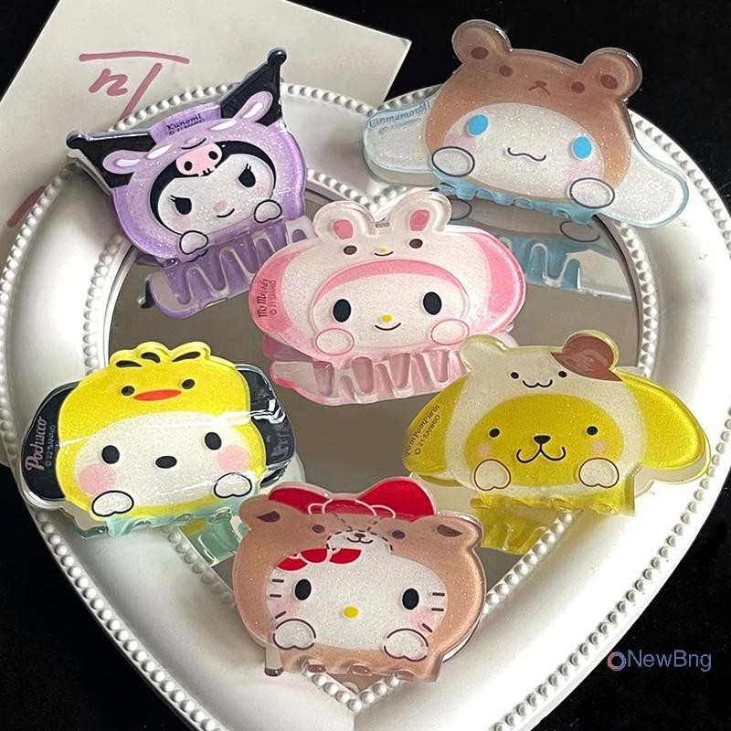 ONew Sanrio Hello Kitty Small Size Hair Grabbing Anime Cartoon Children ...