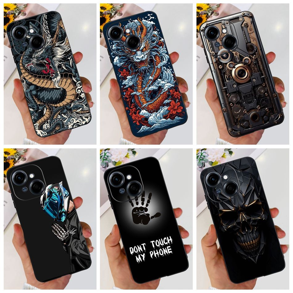 Tecno Spark Go 1 Cool Dragon Pattern Phone Casing Tecno Spark Go 2025 ...