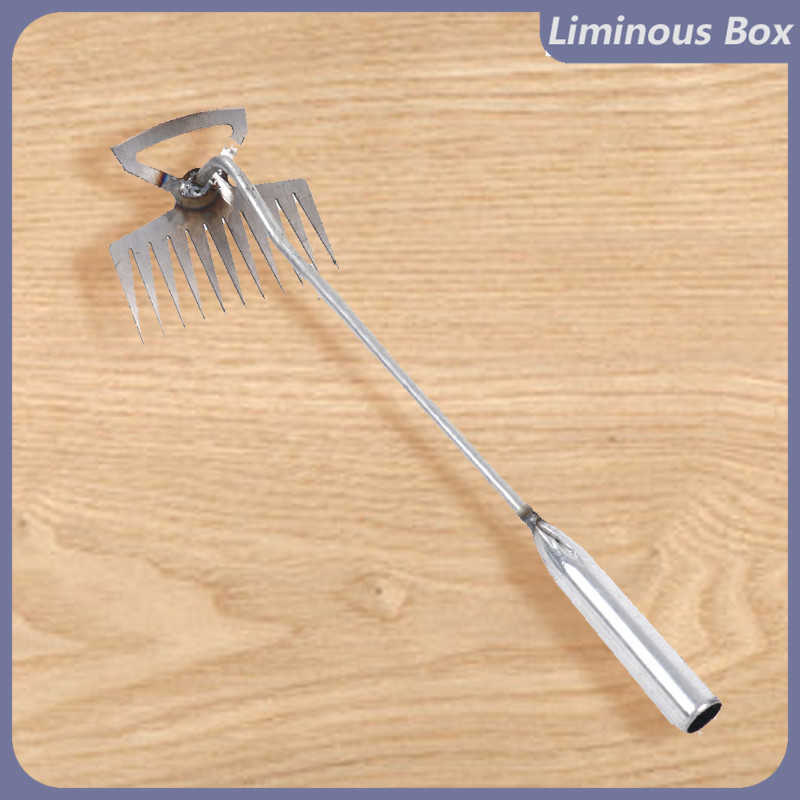 11 Teeth Garden Weeding Rake Dual Purpose Garden Weeder Uprooting ...