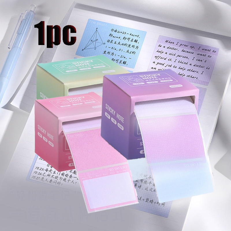 256sheets/Box Pull-Out Sticky Note Paper Multi-Functional Tearable ...