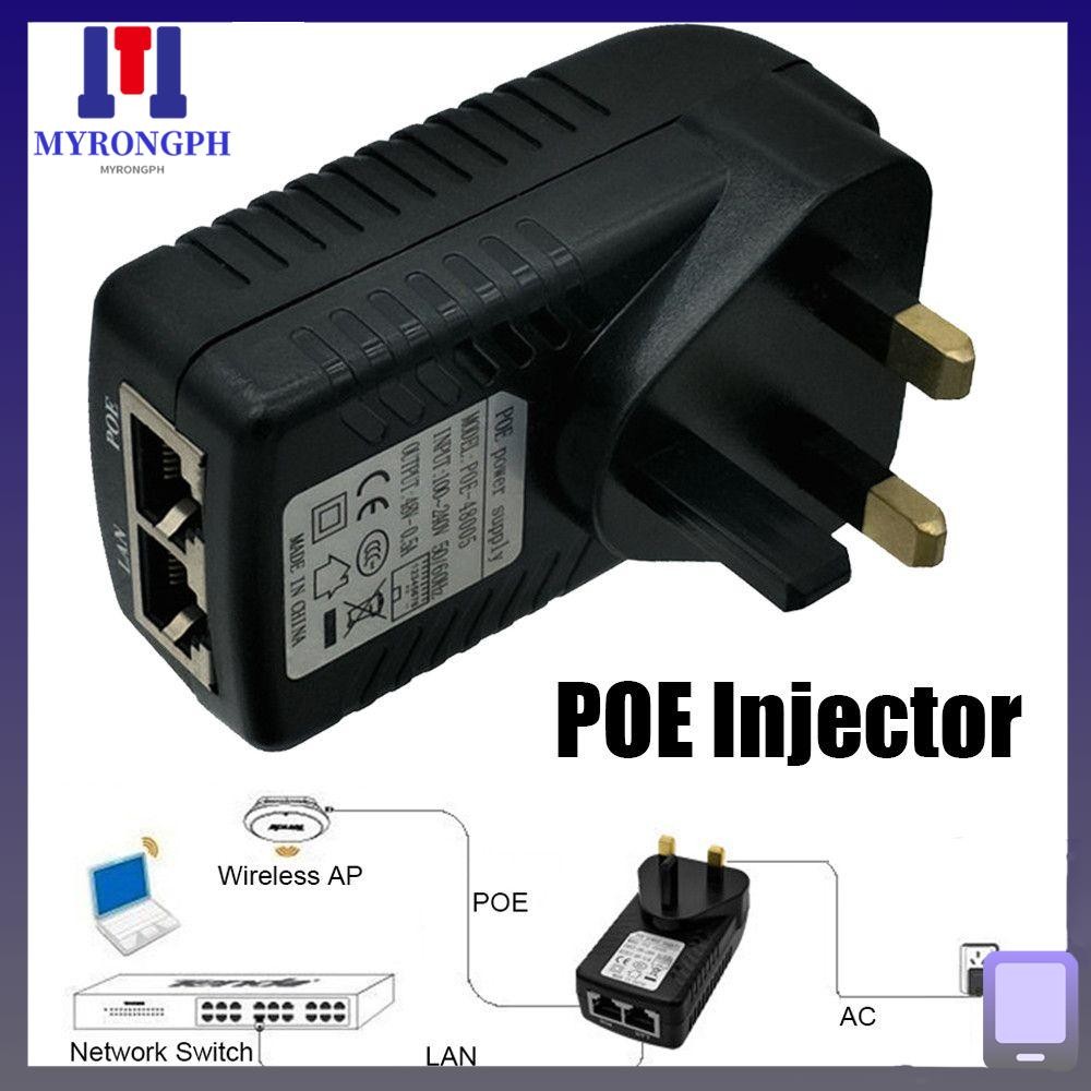 MYRONGPH POE Injector Universal CCTV IP Camera Wireless AP Bridge Over ...