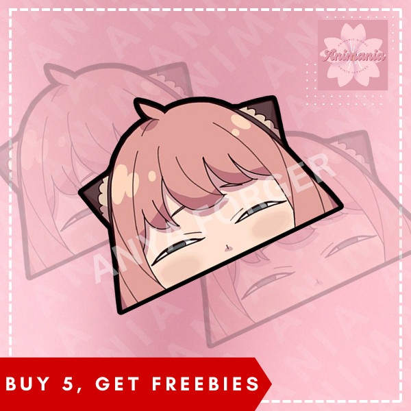 Anime Peeker Anya Spy x Family Peeking Sticker Waterproof Vinyl ...