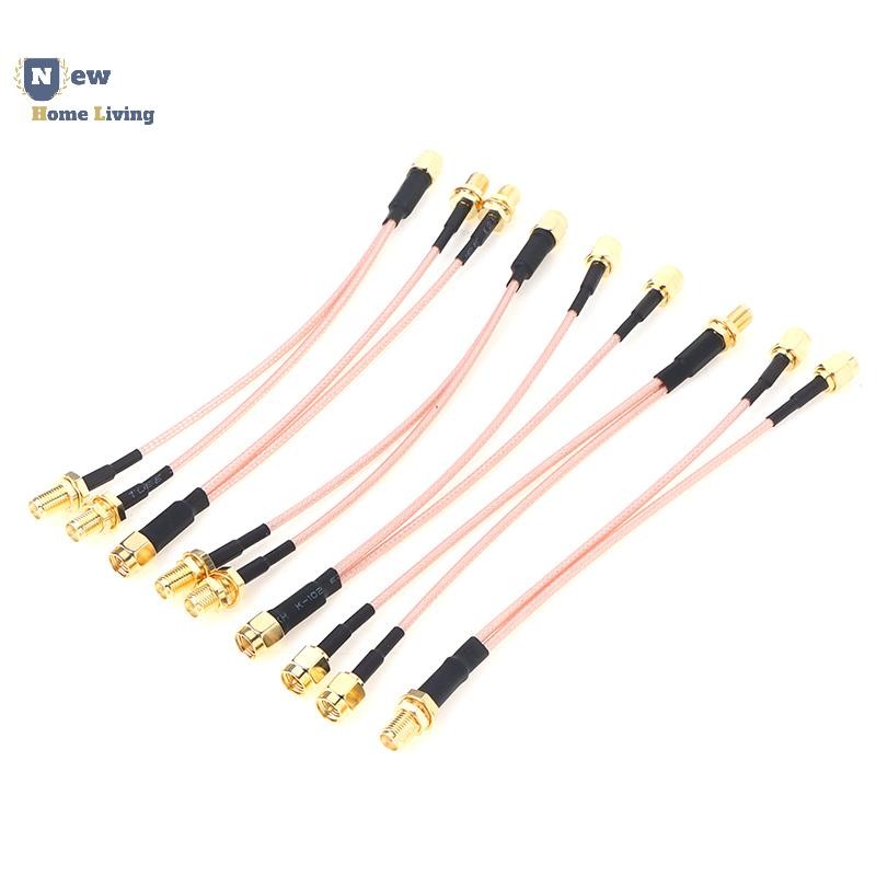 NHL> SMA to 2X SMA Male Female Y type Splitter Combiner Jumper Cable ...