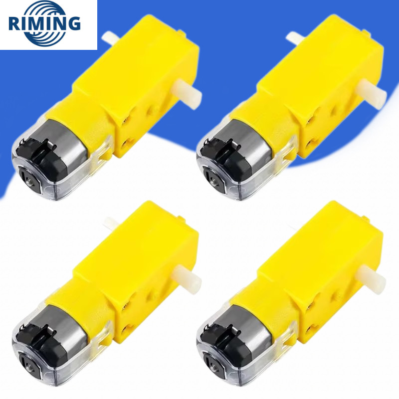 4pcs/lot TT Motor DC Gearbox Motor Dual Shaft 1:220 RPM DC 3-6V Gear ...