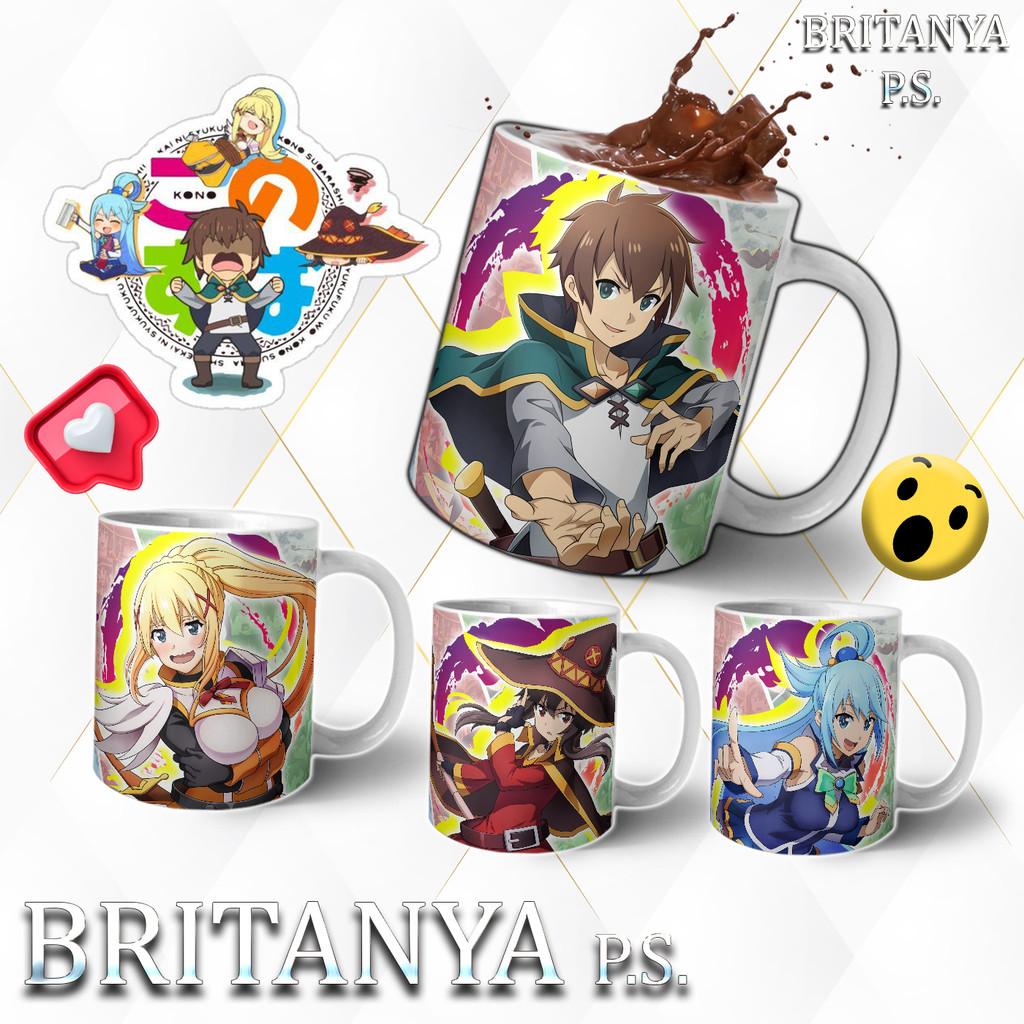 KONOSUBA ANIME MUG DESIGN | Shopee Philippines