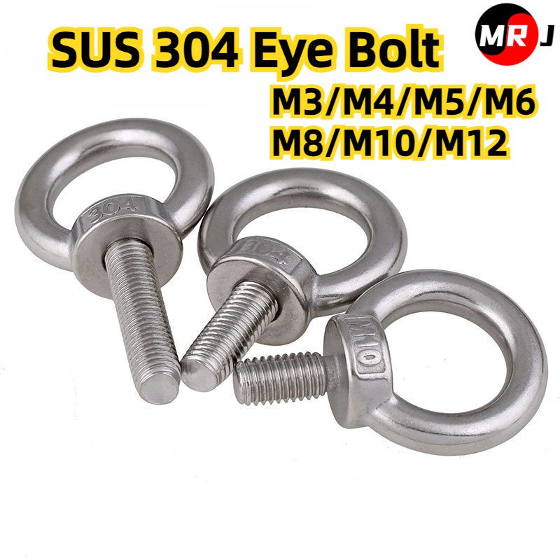 M16 Bolt Eye Bolts,Lifting Eye Bolt, 304 Stainless Steel Eyebolt M6/m8 ...