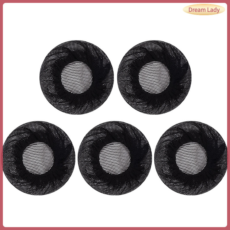 Women Hair Accessories Black Stretch Lace Nets for Ballet Bun Dancing ...