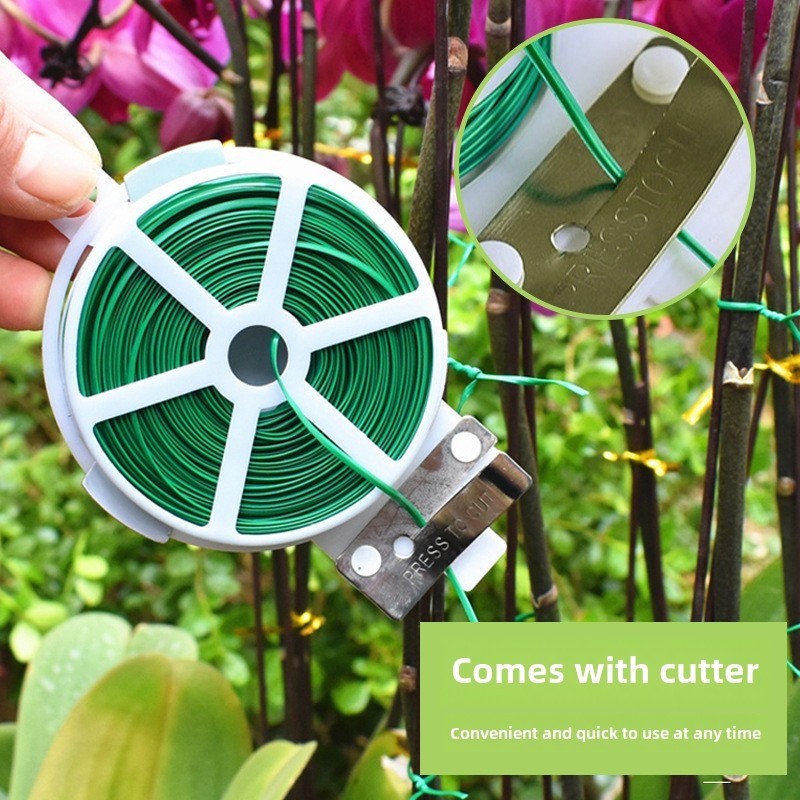 Gardening wire tie self-cutter garden plastic-coated wire climbing ...