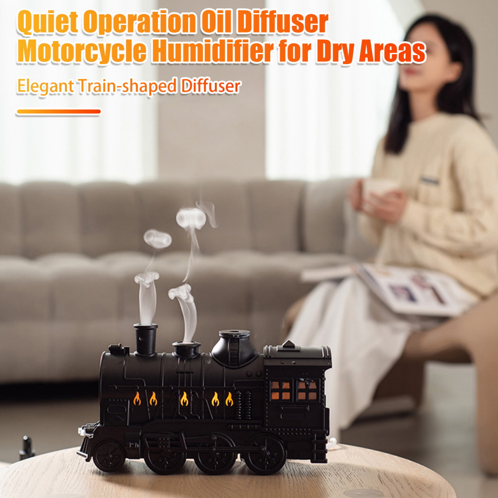 Office Desk Train Diffuser Essential Oil Diffuser with 2 Spray Modes ...