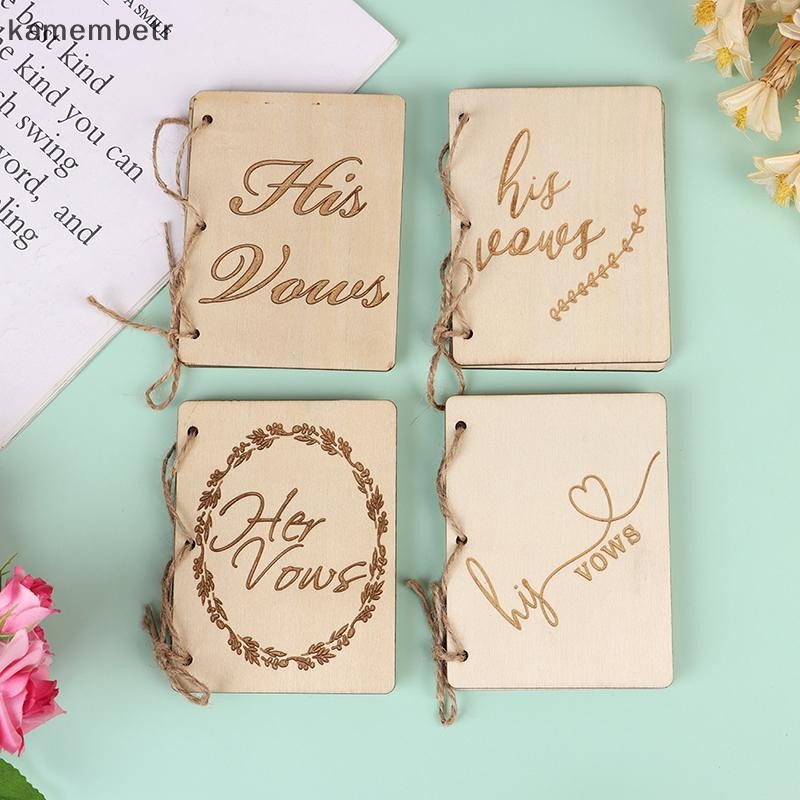 ka 2PCS Wedding Vow Books Wedding Vow Notebook Creative Sturdy Kraft ...