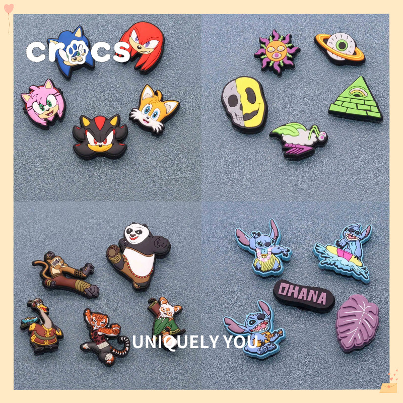 Crocs Jibbitz Sonic series shoe buckles Kung Fu Panda hole shoe ...