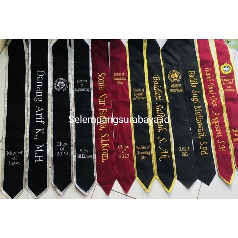 Graduation Sash (1St Anniversary Wholesale) Necklace Sash/Neck Sash Can ...