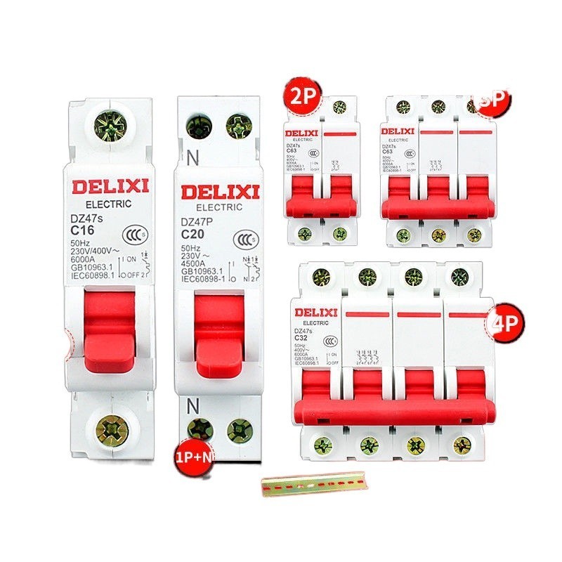 COD☆Delixi air switch leakage protector dz47s small circuit breaker household total air open ...