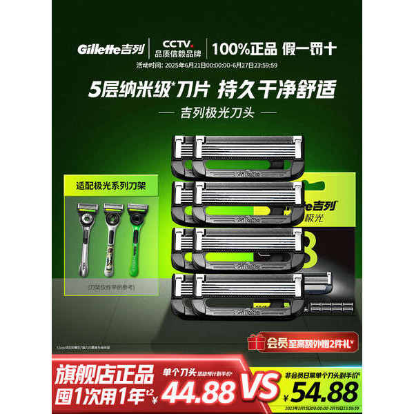 Gillette Aurora Razor Replacement Blade Non-Electric Cool Razor Manual ...