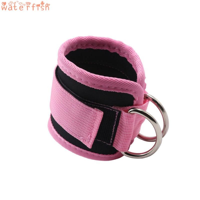 Adjustable D-Ring Ankle Strap - Gym Leg Strength Support Cuffs for ...