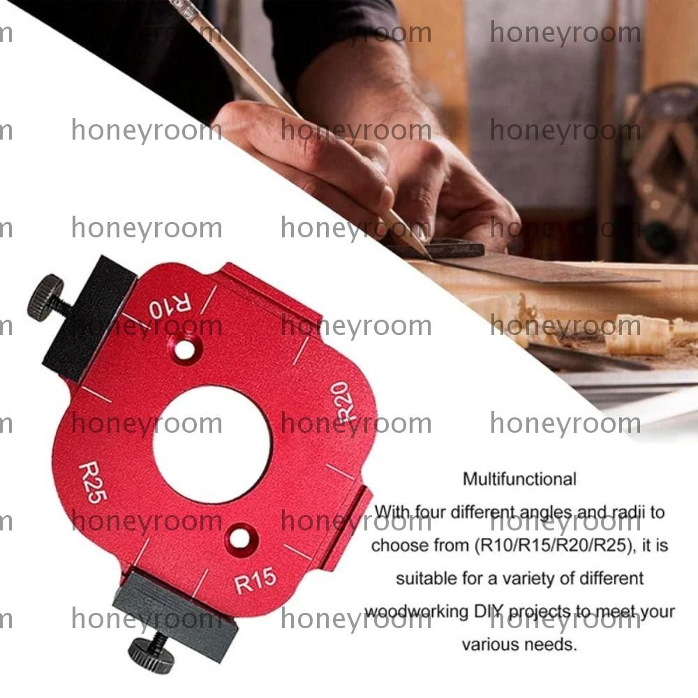 HONEYROOM 1/2pcs R10-R50 Radius Jig, Woodworking Aluminum Alloy Round ...